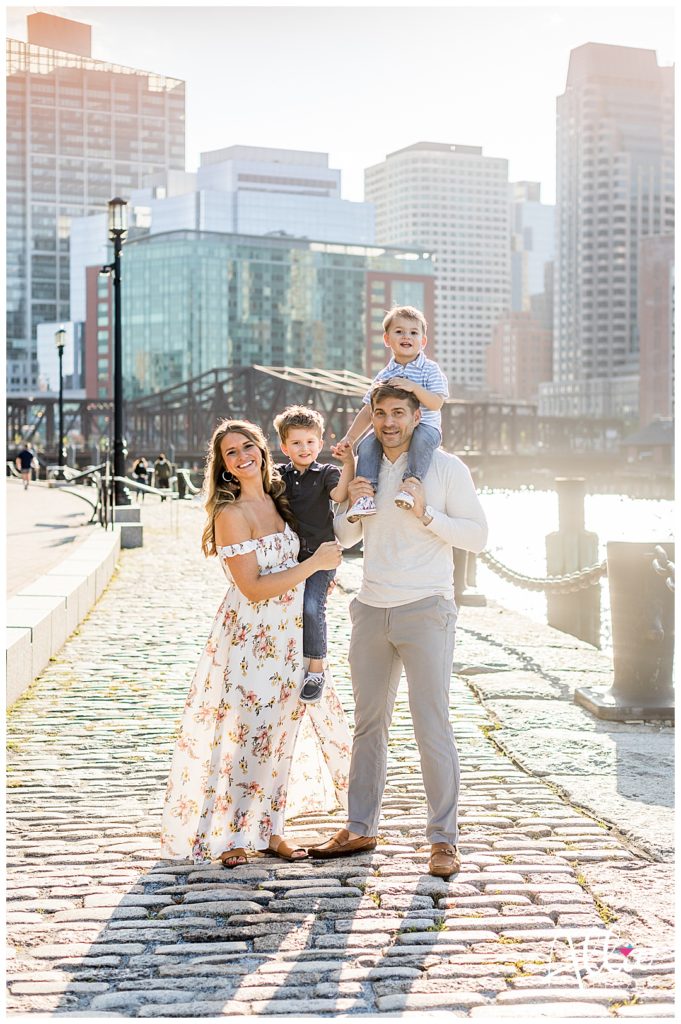 Boston Harbor Family Portrait Session - Allie.Photo