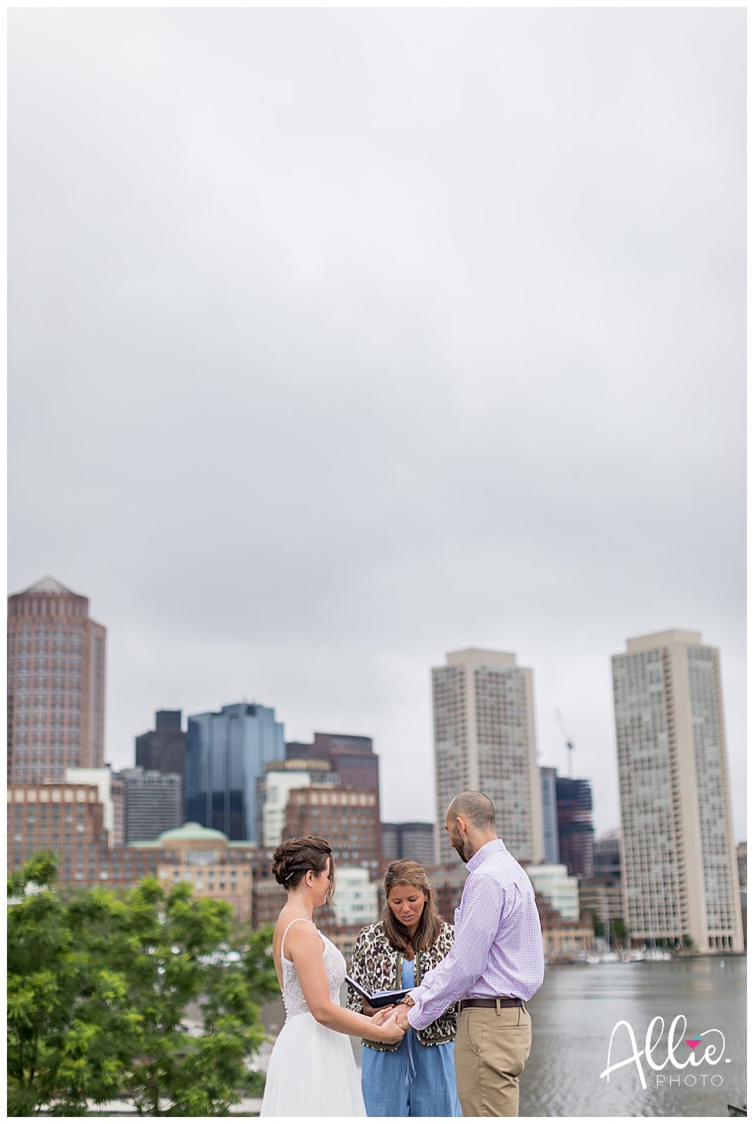 Boston Elopement at Fan Pier Park - Allie.Photo Intimate Wedding